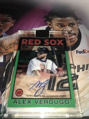 Topps Clearly Green Alex Verdugo Auto On Card Red Sox SP /99 | eBay