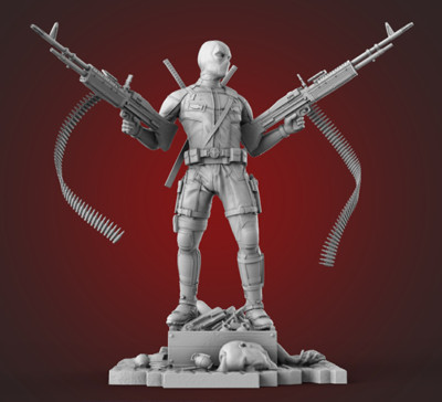 Deadpool Resin Sculpture Statue Model Kit size choices! Unpainted ...