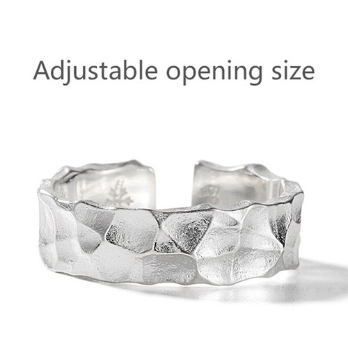 Thai Silver Retro Men's Open Ring Adjustable Men's Simple Ring Old ...
