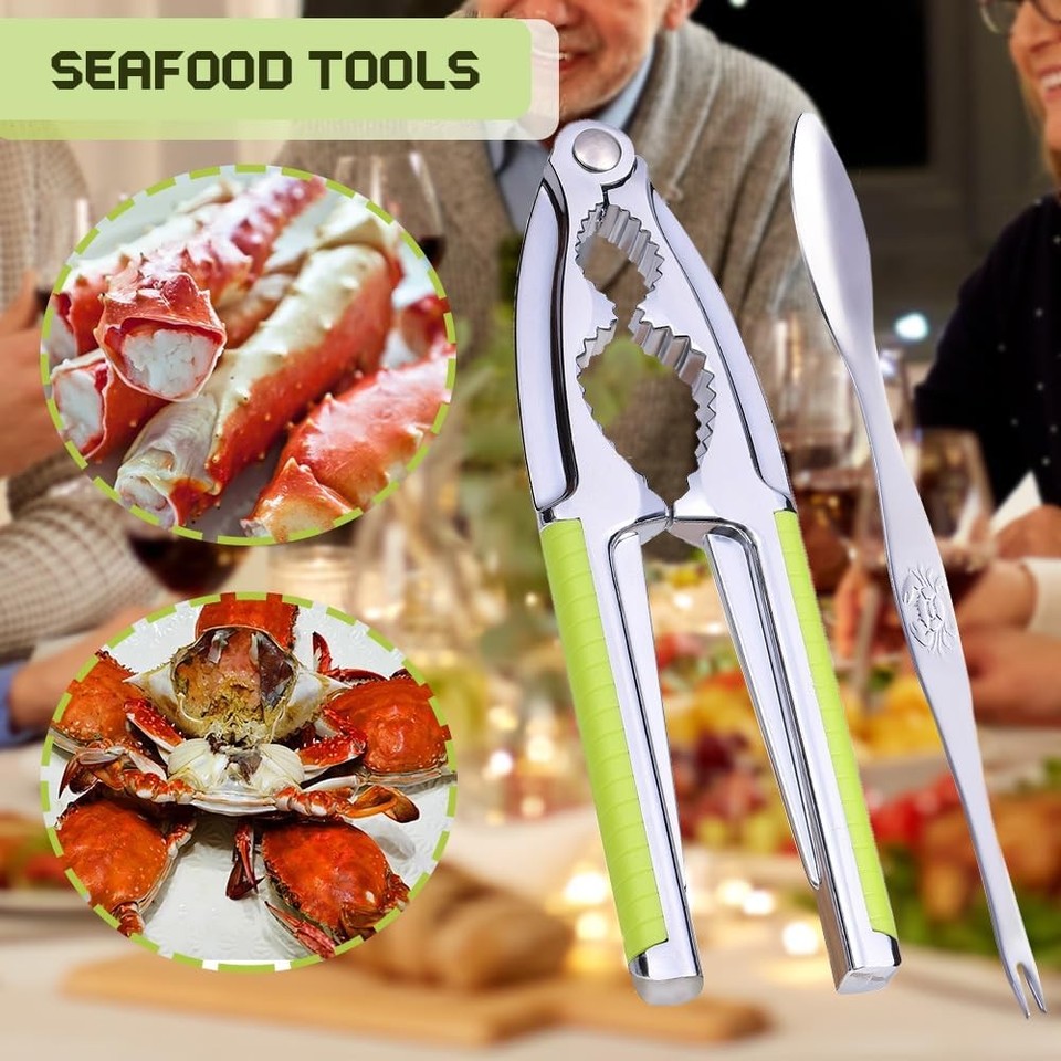 Heavy Duty Nut Cracker with Forks Seafood Shell Cracker Lobster Crab ...