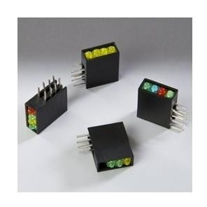 10Pcs H485CGDL LED Circuit Board Indicators CBI Green 565nm Quad Level ...