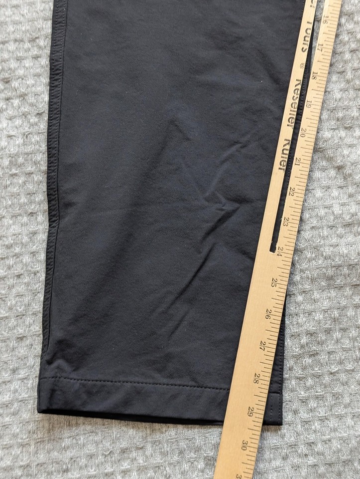 American Giant Pants Mens 36x32 Black Stretch Nylon Chino Casual Made ...