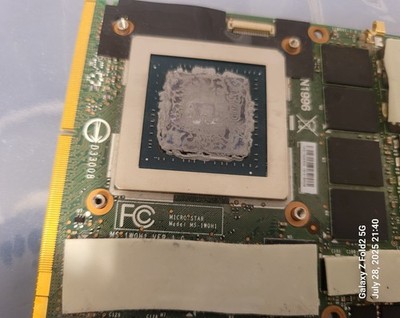 MSI Nvidia GeForce GTX 980M 8GB MXM Graphics Card. MSI DELL HP etc ...