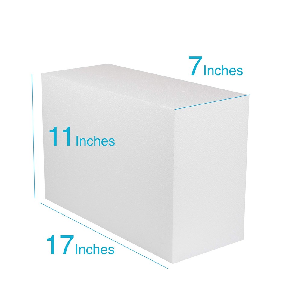 Silverlake Large Craft Foam Block - American-Made Hard Foam - 11x17x7 ...