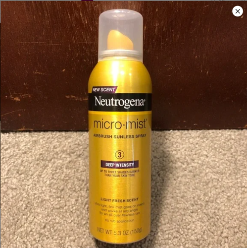 Neutrogena Micro Mist Airbrush Sunless Tan DEEP INTENSITY Light Scent ...