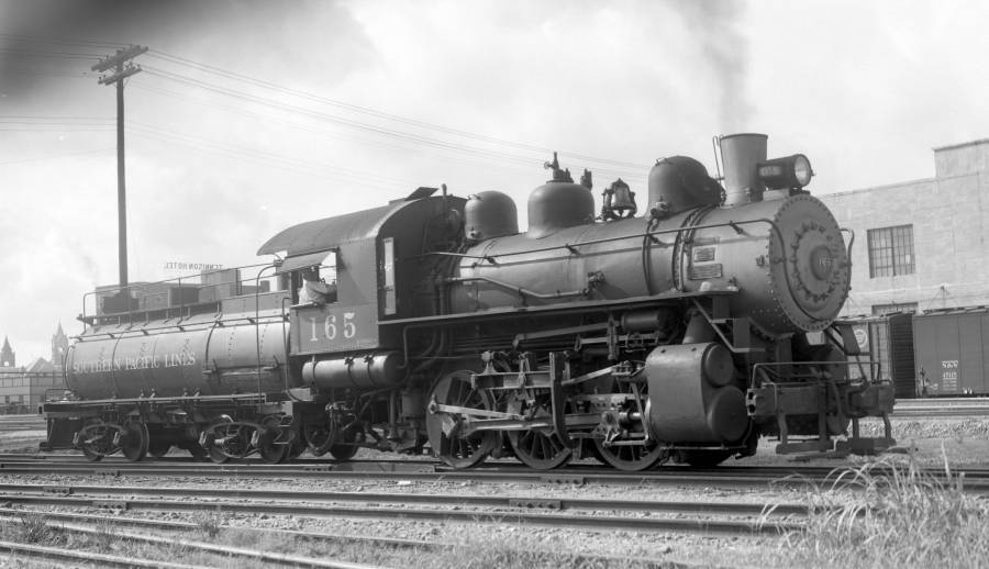 Sp Southern Pacific Railroad Locomotive Engine No 165 Old Train Photo ...