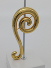 Monet Brooch Pin Swirl Design Abstract Gold Tone Metal Vintage ...