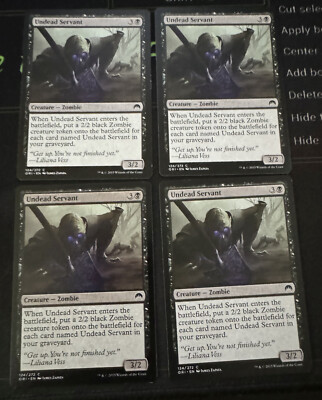 Undead Servant X4 Origins Magic the Gathering MTG | eBay