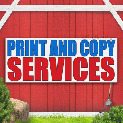 PRINT AND COPY SERVICES Vinyl Banner with Optional Sizes (Made in the ...