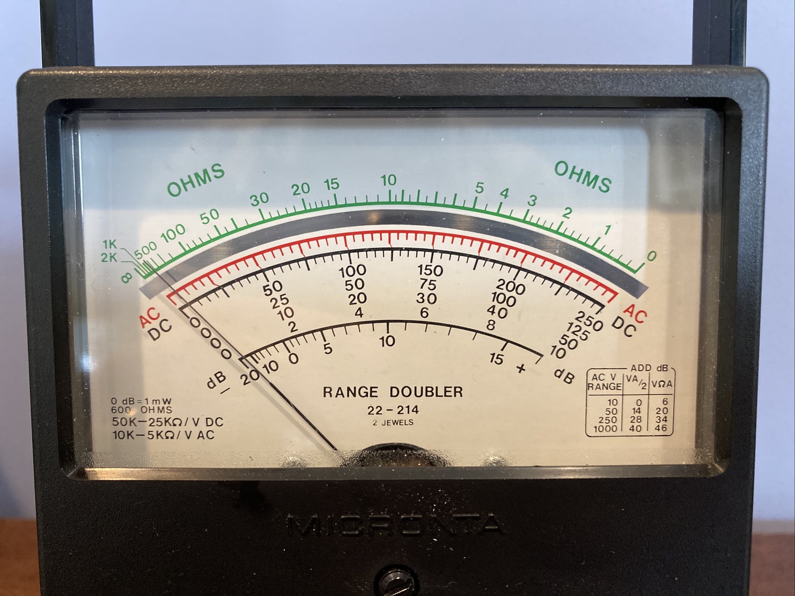 Micronta Multitester Multimeter 43 Range Volts Amps Doubler 22-214 W ...