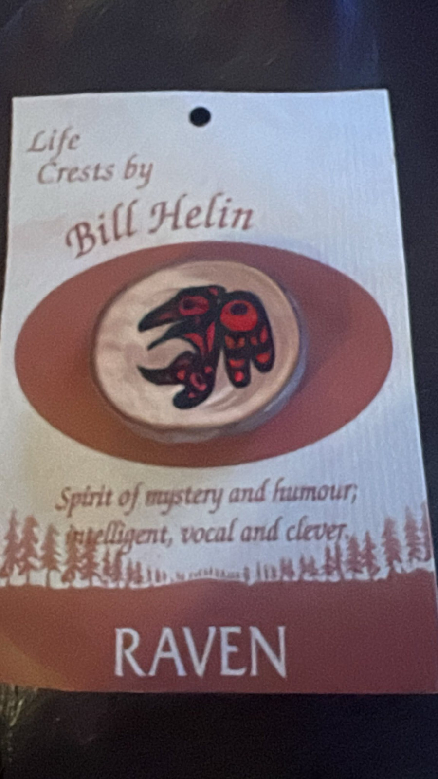 Bill Helin Carved wooden Life Crest; Spirit of Mystery and humour ...