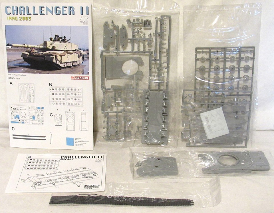Dragon Armor Series #7228 Challenger II Iraq 2003 1:72 Scale Open Box ...