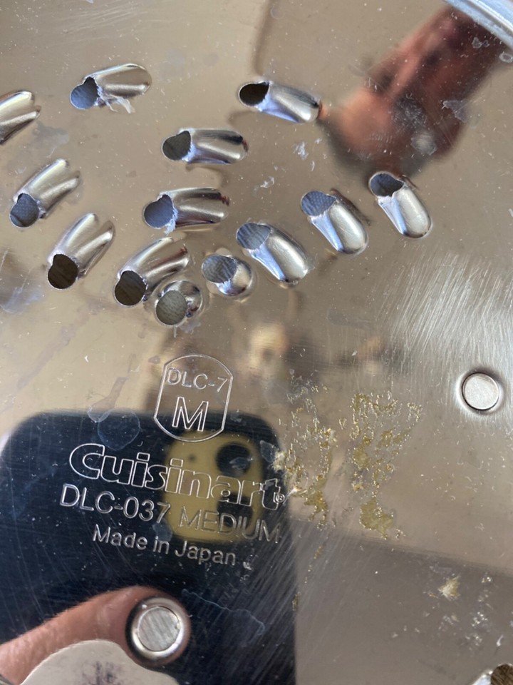 Cuisinart DLC-7 Food Processor DLC-037 Medium Grating Disc Made in ...