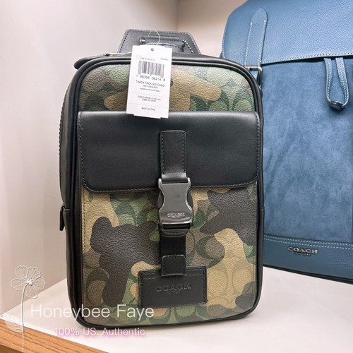 NWT Coach MEN'S Track Pack In Signature Canvas With Camo Print CL944 | eBay