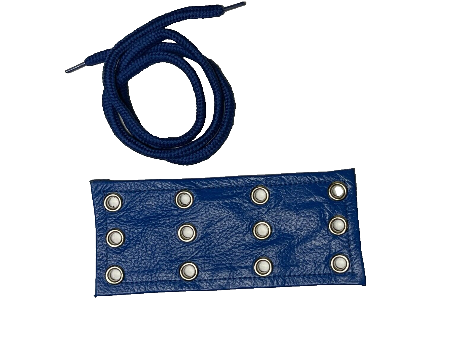 Genuine Leather Motorcycle Chaps Extender With Laces New Blue Color 6 ...
