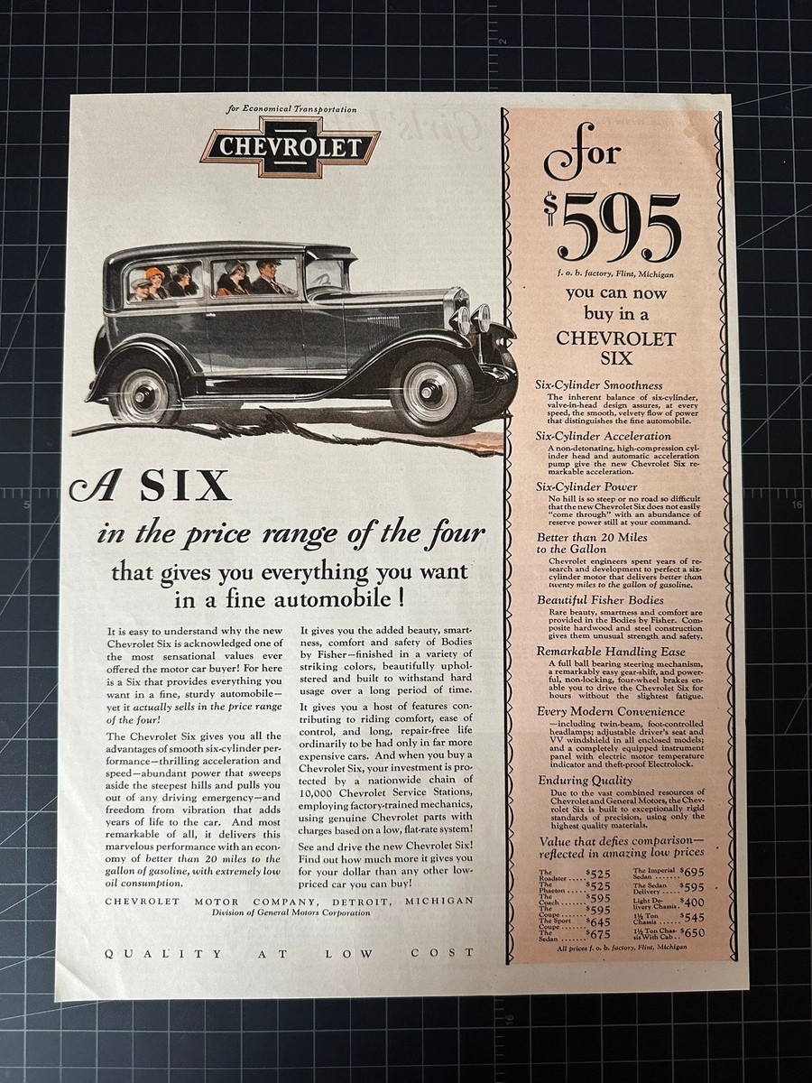 1920s Chevrolet Cars