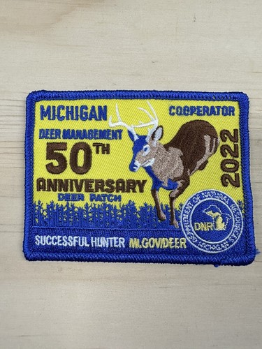 2022 MI DNR Deer Management Cooperator Patch | eBay