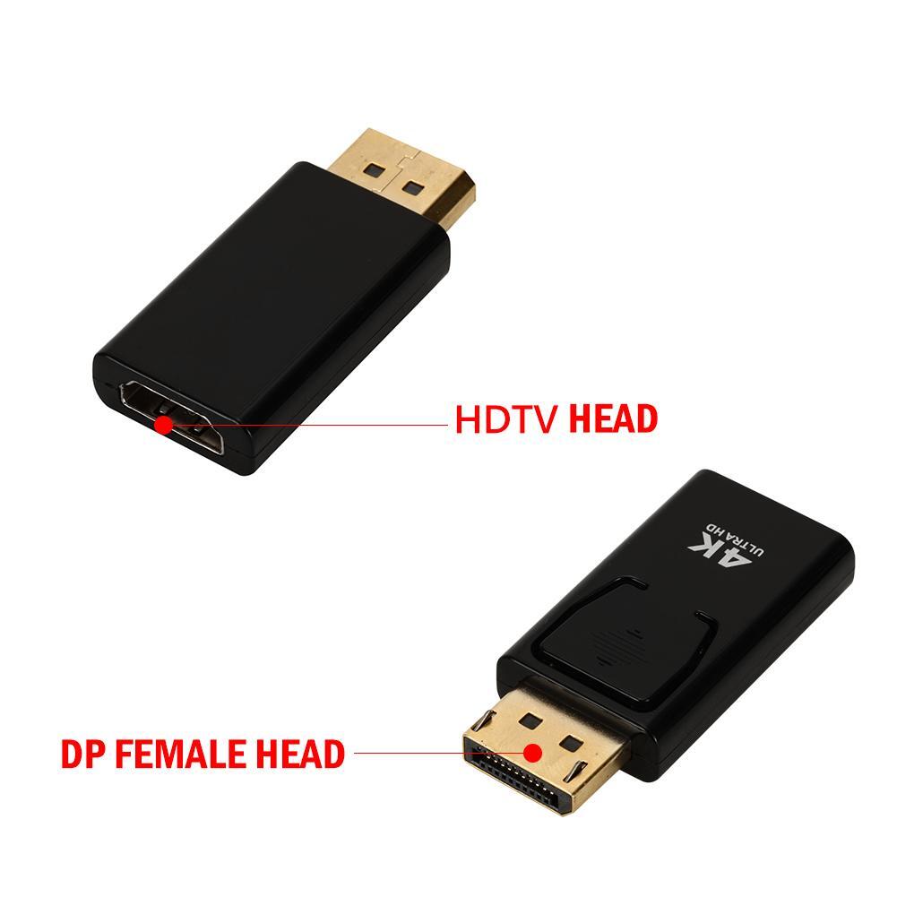 to HDMI-compatible Converter for PC TV Displayport Male to 4K Video ...