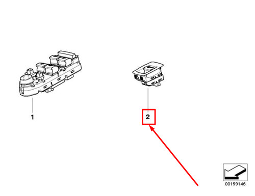 NEW BMW 5 E60 WINDOW LIFTER SWITCH 9113772 61319113772 ORIGINAL | eBay