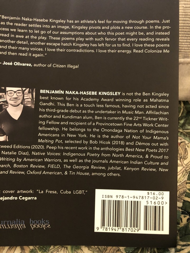 Colonize Me, Paperback by Kingsley, Benjamin Naka-Hasebe, Brand New ...