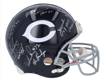 Chicago Bears Signed Proline Helmet Gale Sayers Butkus McMahon Fridge ...
