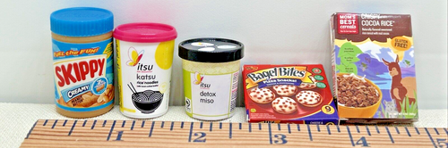 Miniature 5pc Bundle Zuru Mini Brands Foodies Micro Skippy Itsu Bagel ...