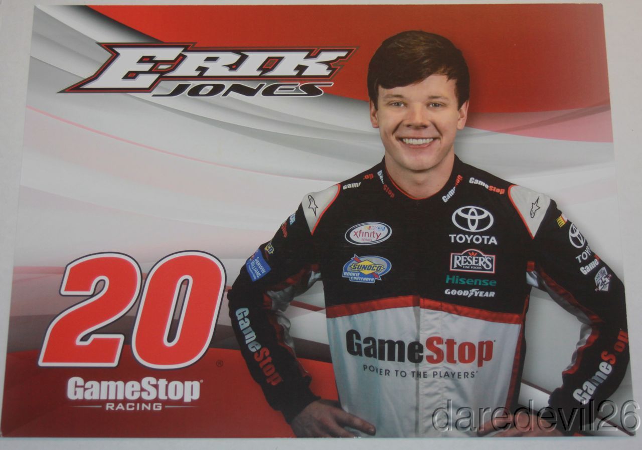 2016 Erik Jones GameStop NASCAR Xfinity postcard | eBay