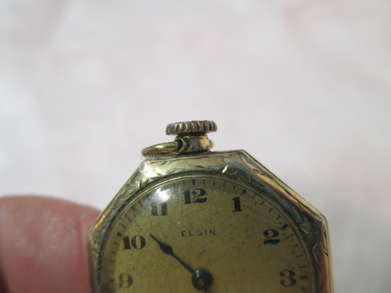 Elgin Ladies Wrist pocket watch style 10/0 gold plated 15 Jewels ...
