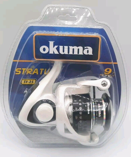 Okuma STRATUS SV-25 Spinning Spin Fishing Reel 5:0:1 gear Ratio White ...