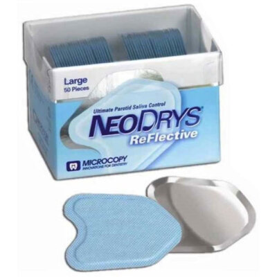 Microcopy DYRL NeoDrys Saliva Absorbents Reflective Large Blue 50/Pk | eBay