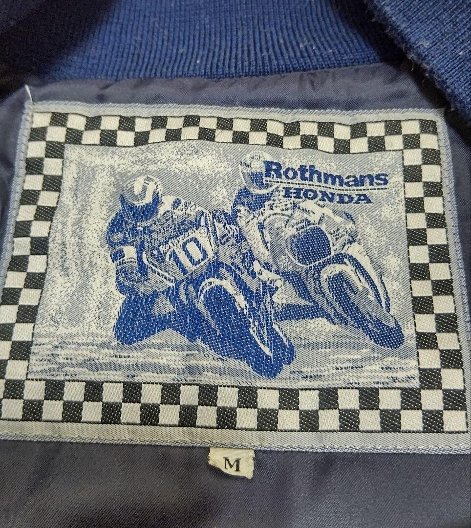 1980s Rothmans HONDA Racing HRC Jacket Riders Size M … - Gem