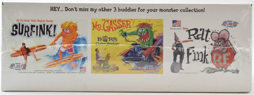 Atlantis Drag Nut Ed Big Daddy Roth Plastic Model Car Kit W/ Figure ...