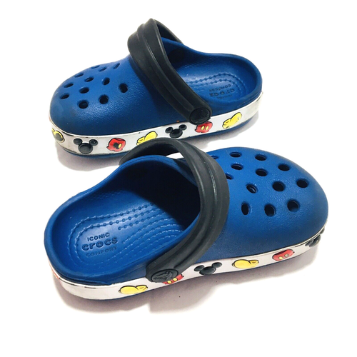 Crocs Shoes Kids C 5 Toddler Disney Mickey Mouse Clogs Comfort Blue | eBay