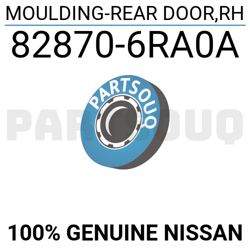 828706RA0A Genuine Nissan MOULDING-REAR DOOR,RH 82870-6RA0A | eBay