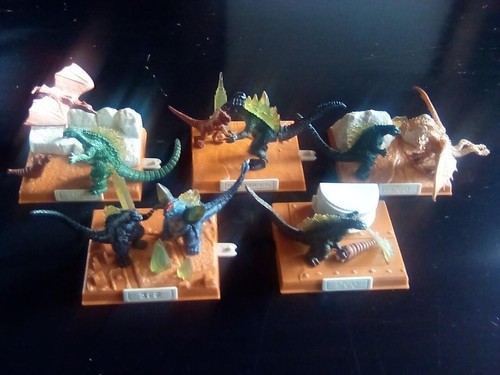 Bandai Heisei Kaiju Best of Godzilla Tristar Zilla Baby Godzilla mini ...