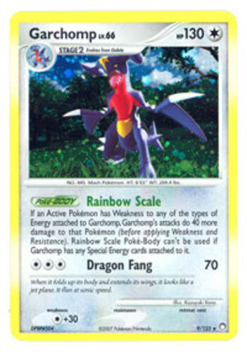 Garchomp - 9/123 - Holo Rare PL/MP, English Pokemon Mysterious ...