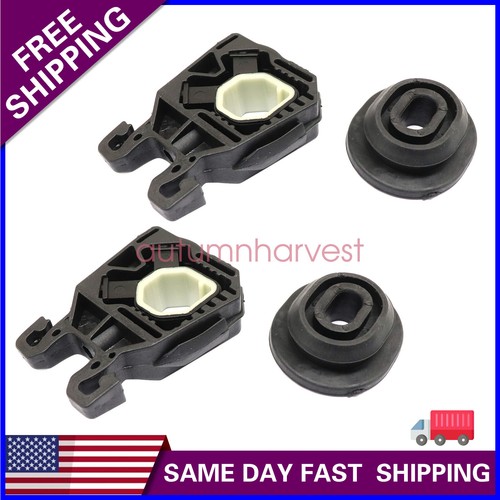 2x Upper & Lower Radiator Mount Bracket Black For VW Golf GTI Audi ...