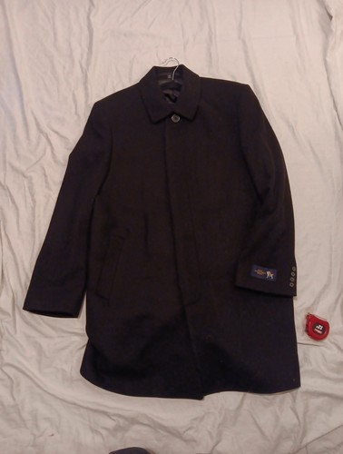 NWT Hart Schaffner Marx Mens Airline "Pilot Wool Coat" Long Trench ...