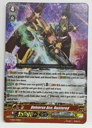 Bushiroad Cardfight Vanguard Univers Ace, Bustered V-SS01/018EN Rrr | eBay