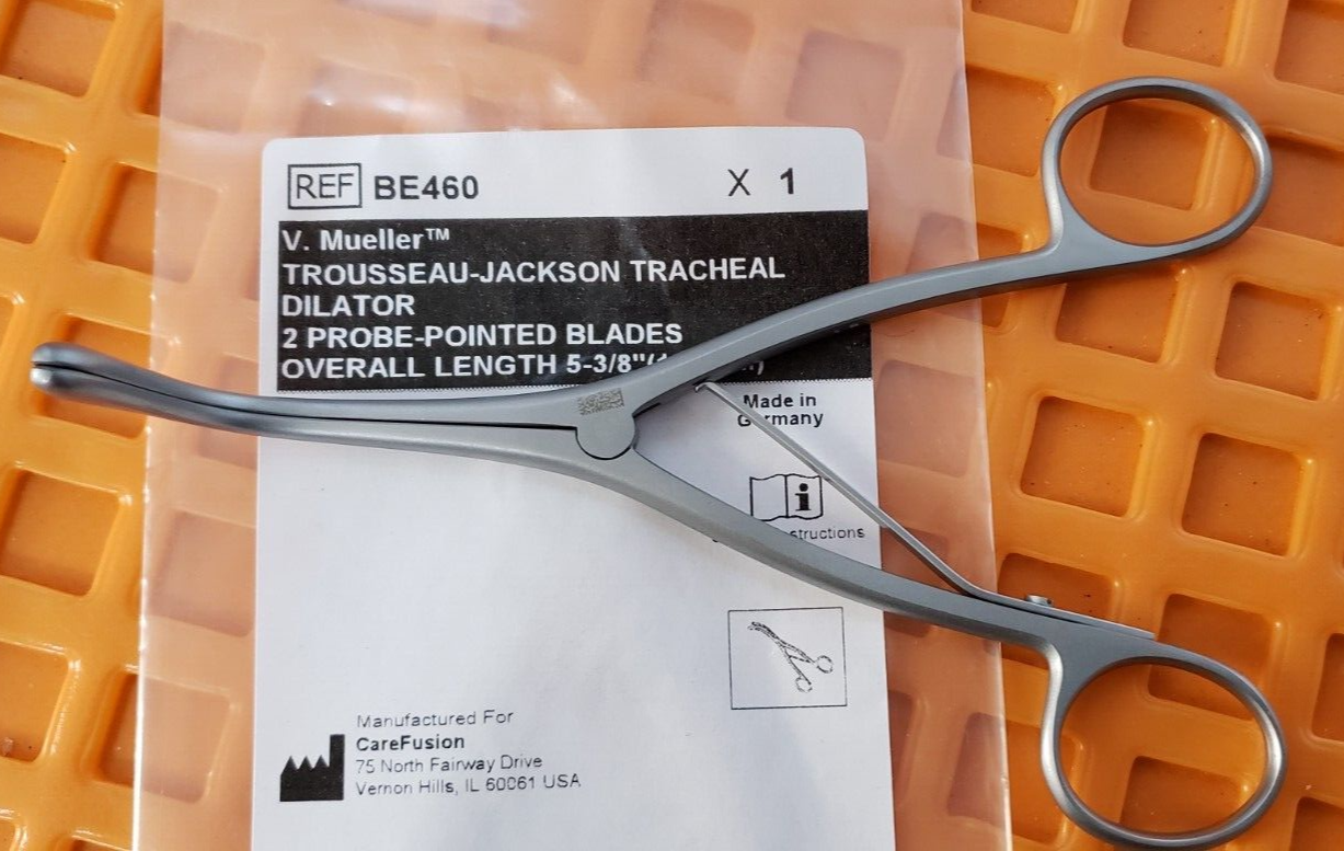 V.Mueller BE460 Surgical ENT TROUSSEAU Jackson Tracheal Dilator 5-3/8 ...