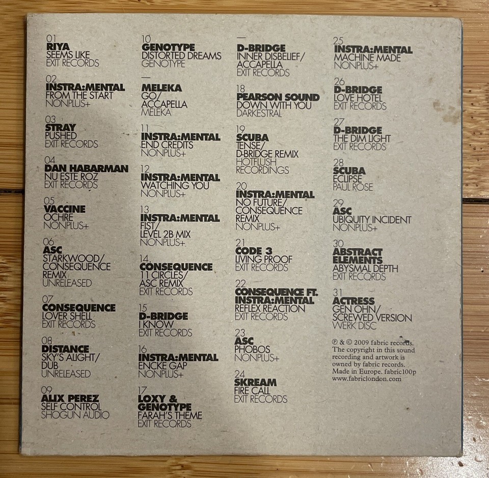 D-BRIDGE AND INSTRUMENTAL PRESENT AUTONOMIC FABRIC 50 (538) 20+ Track ...