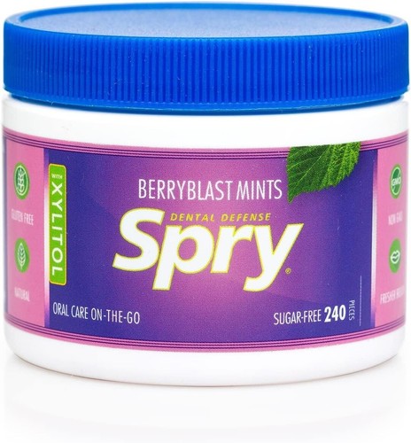 Spry Natural Berry Blast Xylitol Mints - 240 Count, Free Shipping Au ...