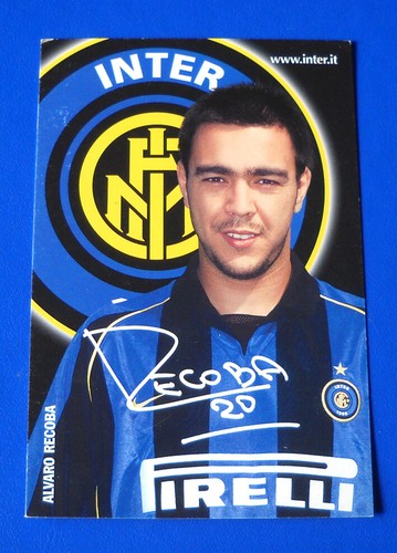 CARTOLINA POSTCARD UFFICIALE INTER 2001/02 2002 - RECOBA - cm.10x15 | eBay