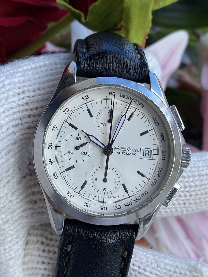 Philip Watch Chronograph Automatic Mens 40mm Swiss Made | eBay