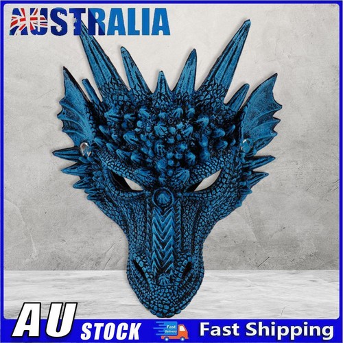 Halloween 3D Horror Dragon Mask Cosplay Props Festival Party Fancy ...