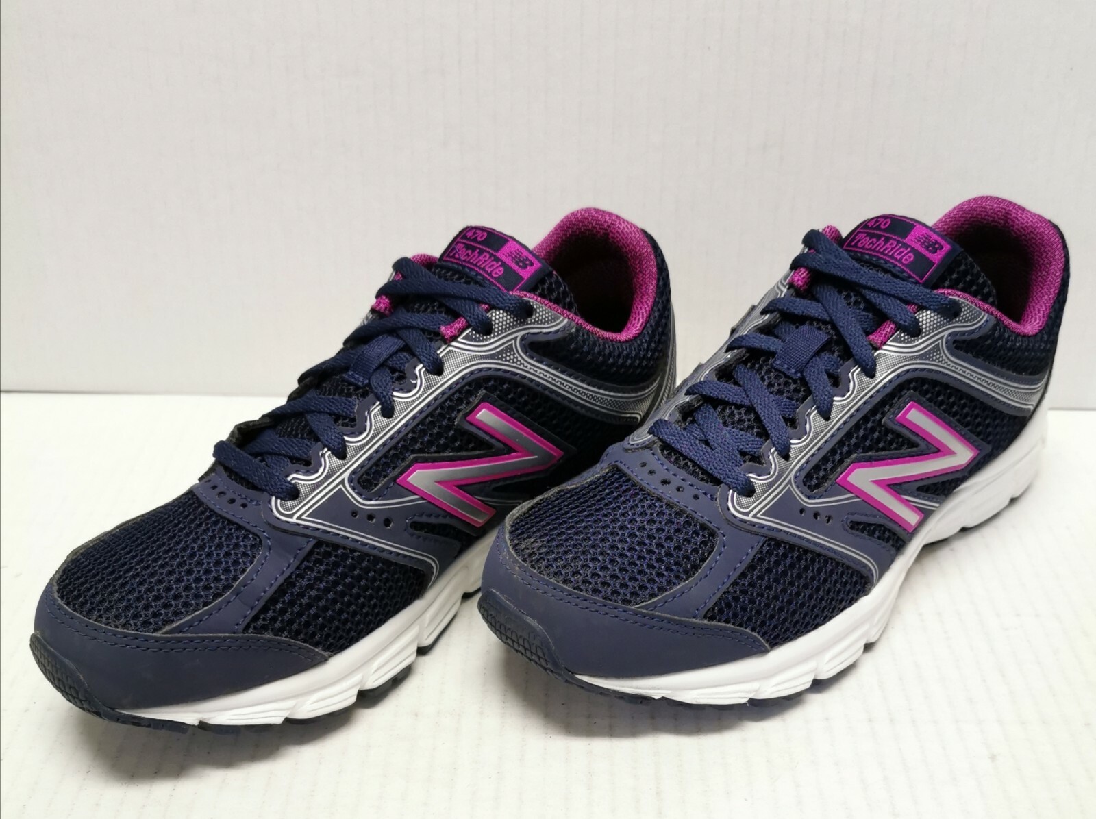 New Balance Women's 470 TechRide Navy/Purple Running Shoes Size 6.5 M ...