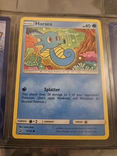 Pokemon - Horsea -40 Hp- Basic- Splatter Rare | eBay