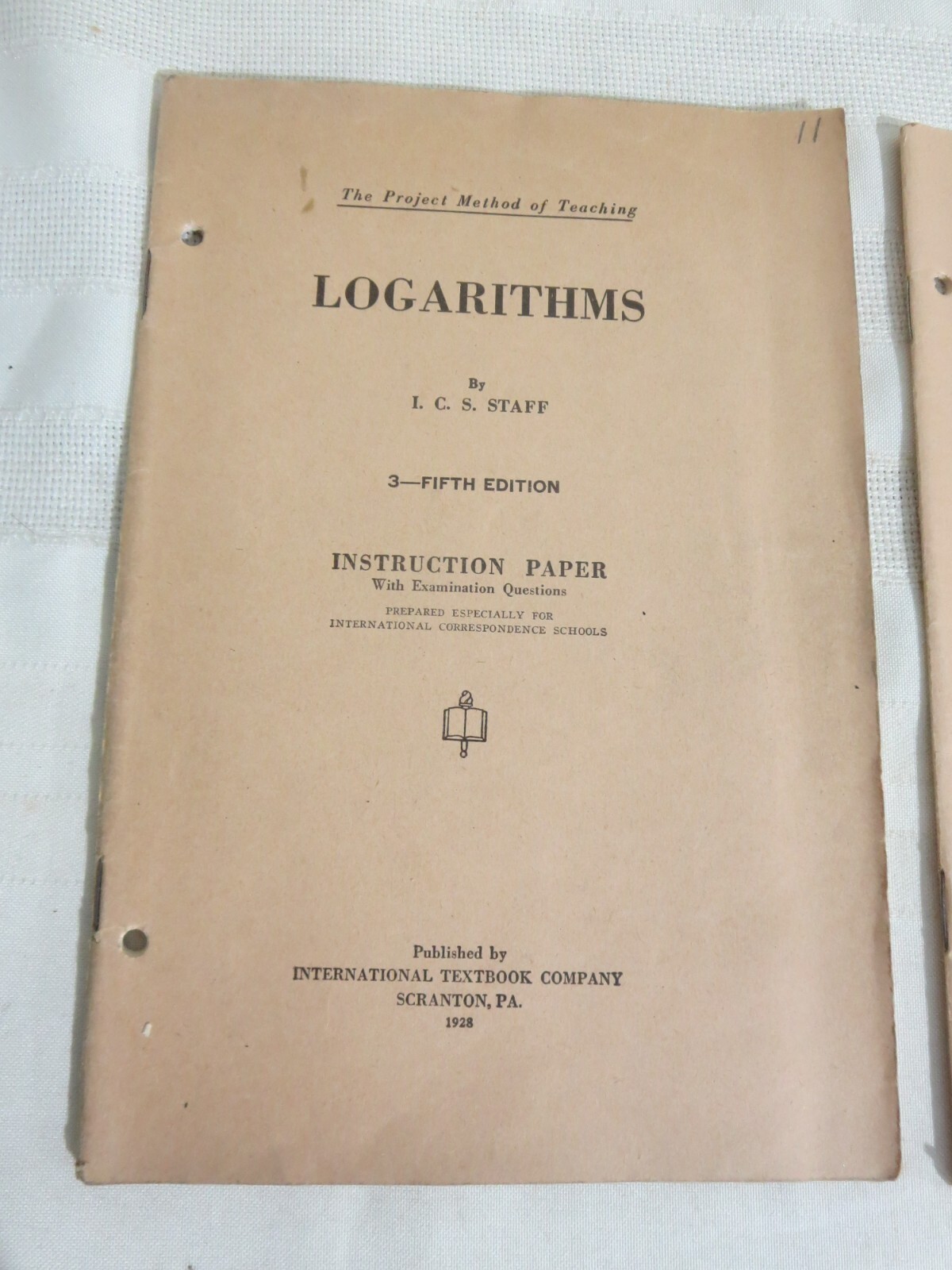 Logarithms 5th Ed 1980 International Textbook Co. Correspondence ...