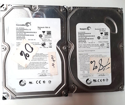 Seagate 1TB & 160Gb Barracuda SATA III 3.5inch Hard Drive x2 | eBay ...