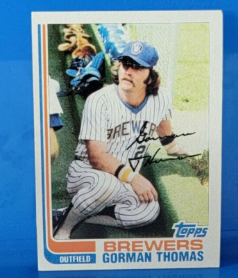 Gorman Thomas, OF - Topps - Brewers, 1982 - #765 | eBay